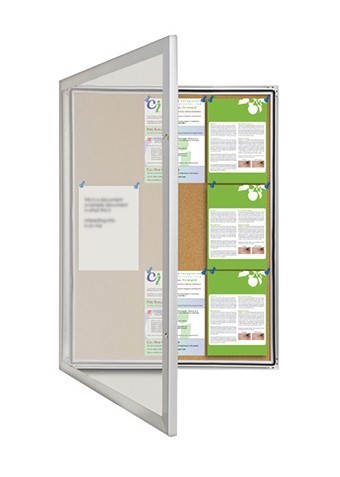 TX Hinged Door Notice Case – Q Office Furniture