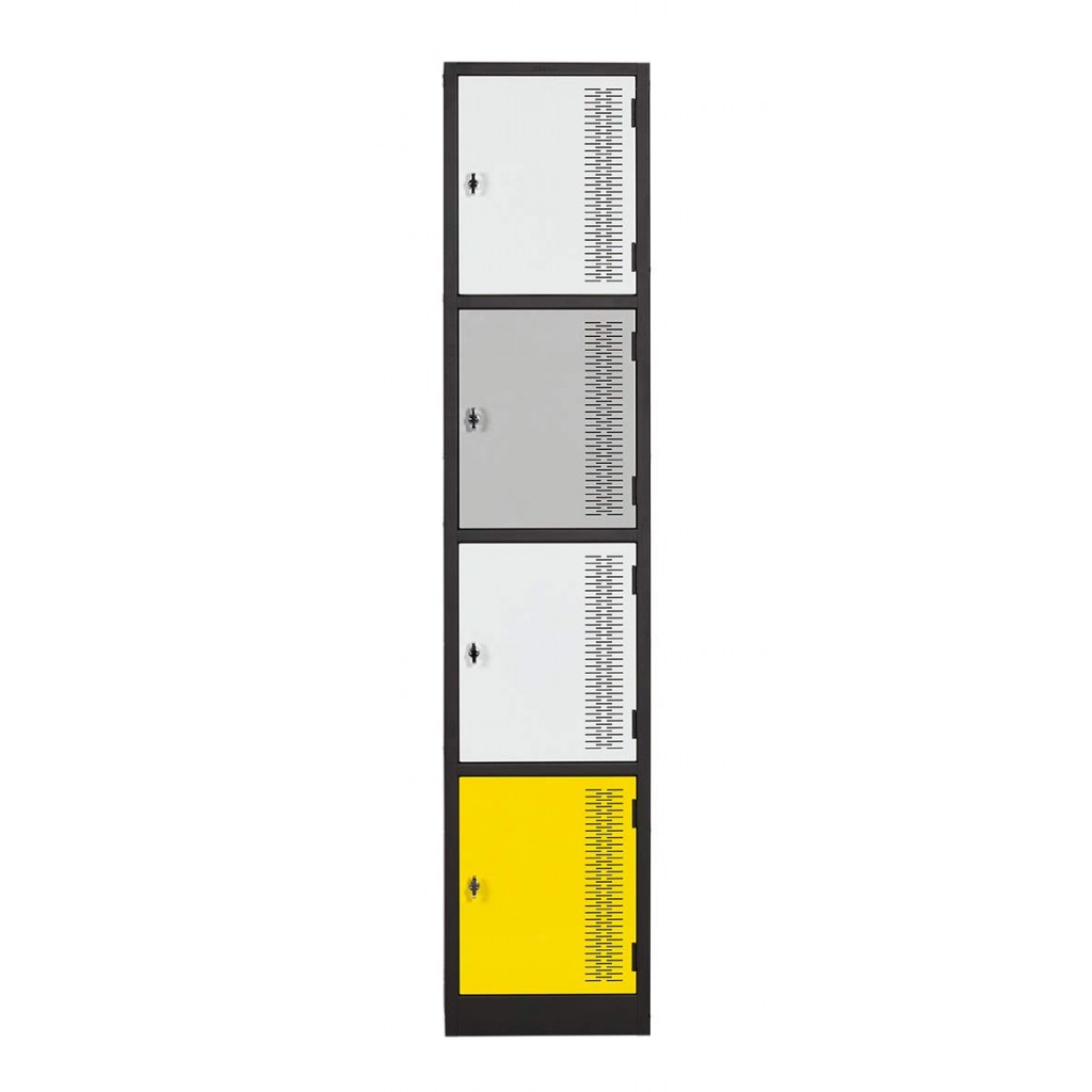 Davell Contemporary Four Tier Locker – Q Office Furniture Orange Dubbo ...
