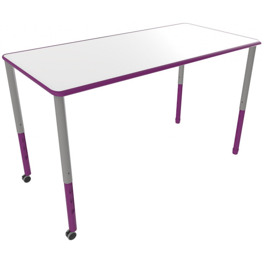 Twist’n’Lock™ Height Adjustable Table – Rectangle – Q Office Furniture ...