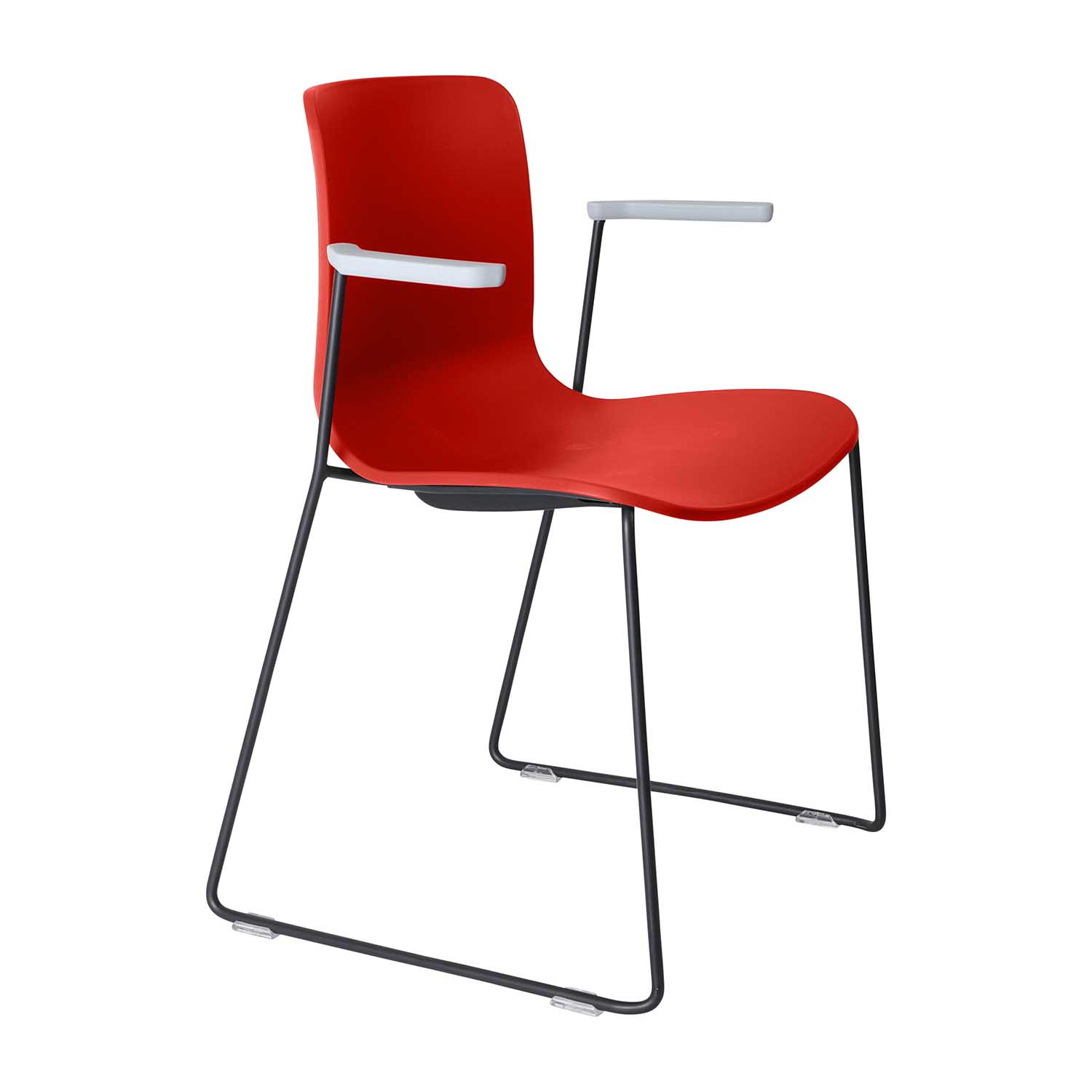 Acti chair, arms and black sled frame – Q Office Furniture