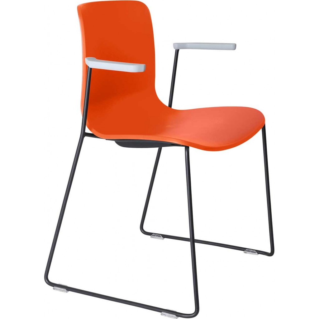 Acti chair, arms and black sled frame – Q Office Furniture Orange Dubbo ...
