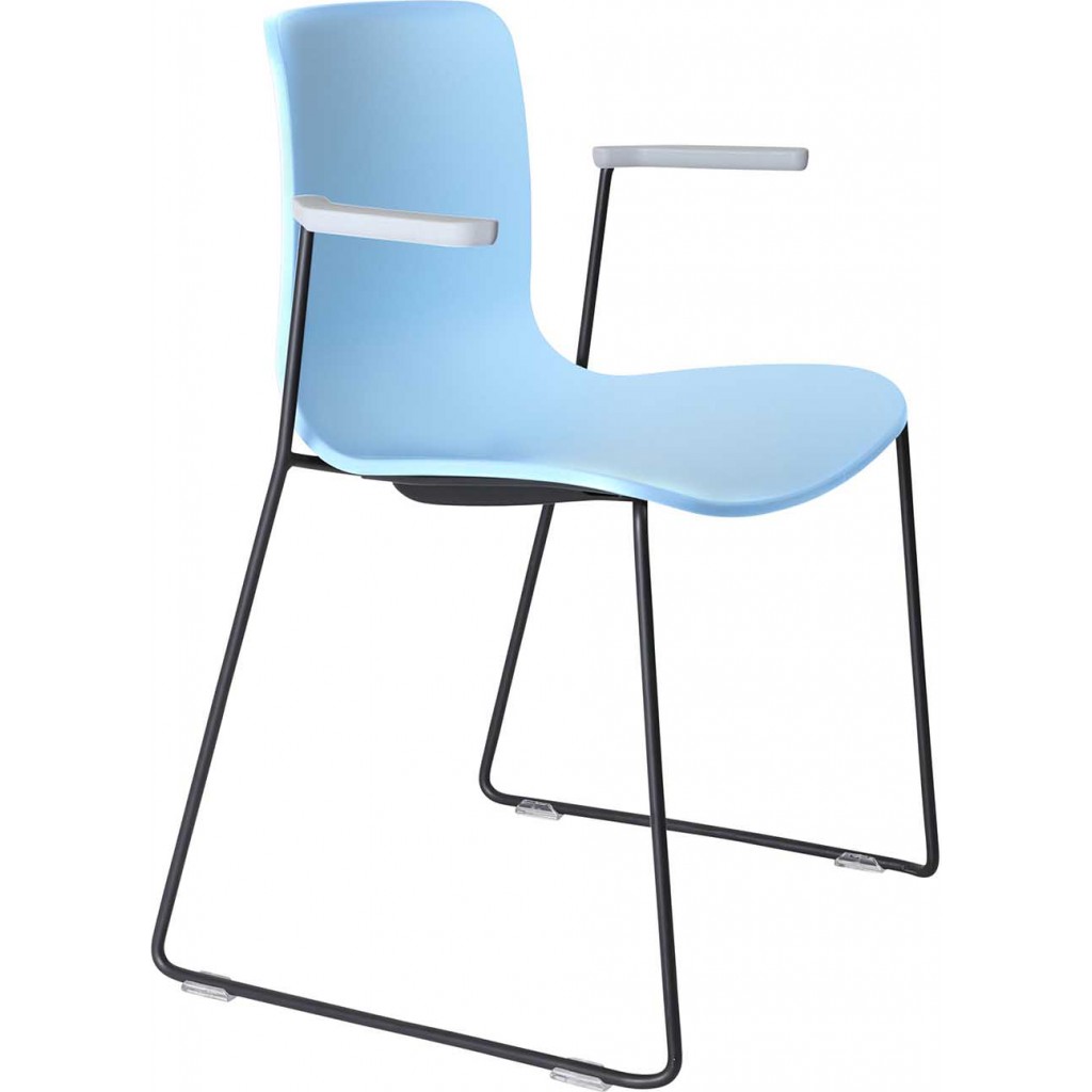 Acti chair, arms and black sled frame – Q Office Furniture Orange Dubbo ...