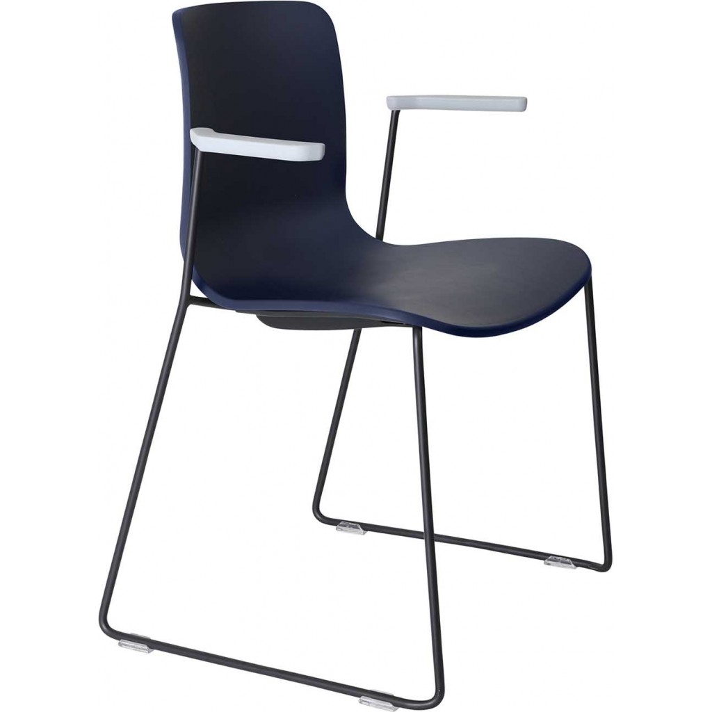Acti chair, arms and black sled frame – Q Office Furniture