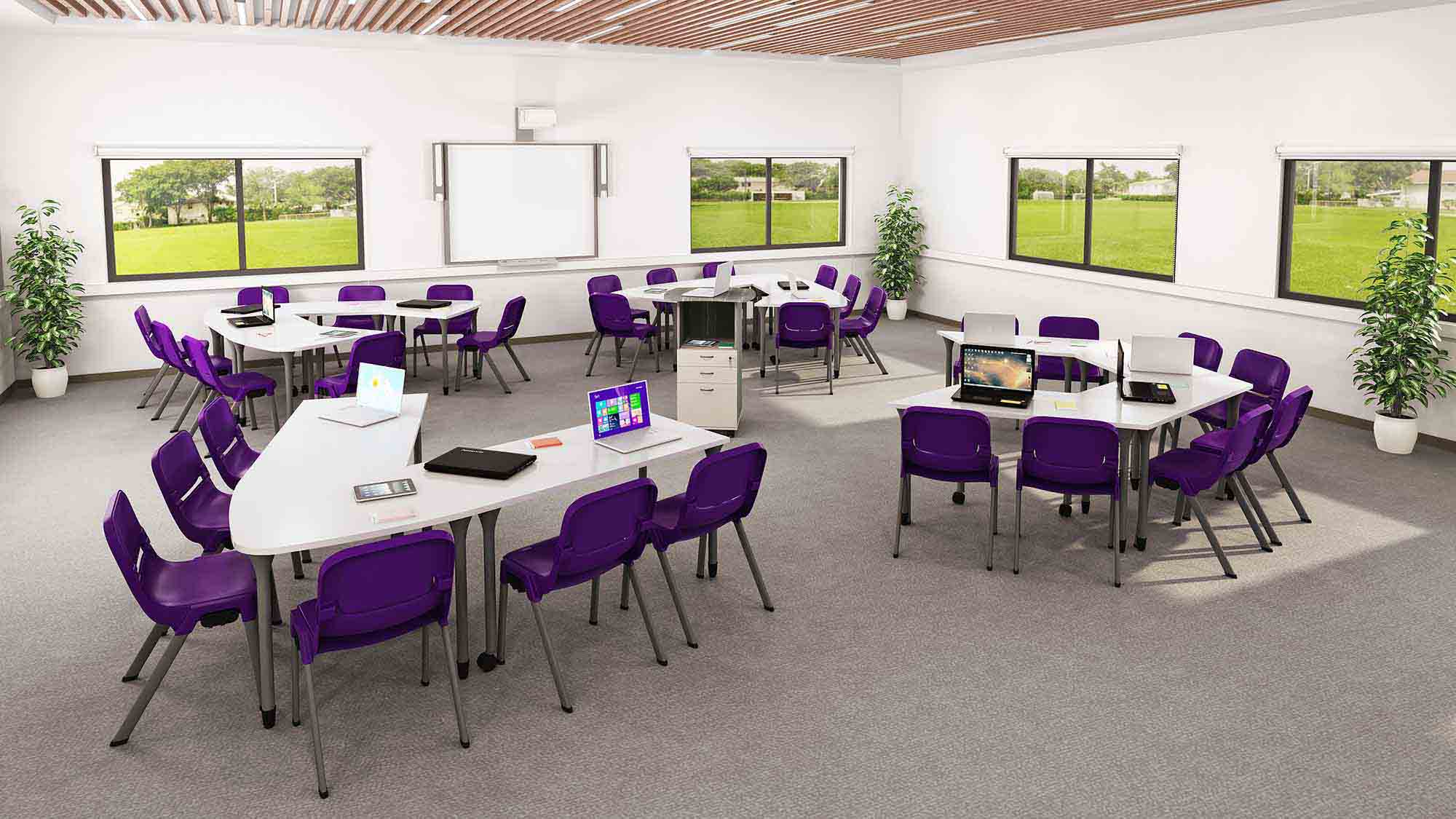 Flexible Learning Settings – Secondary – Q Office Furniture Orange ...