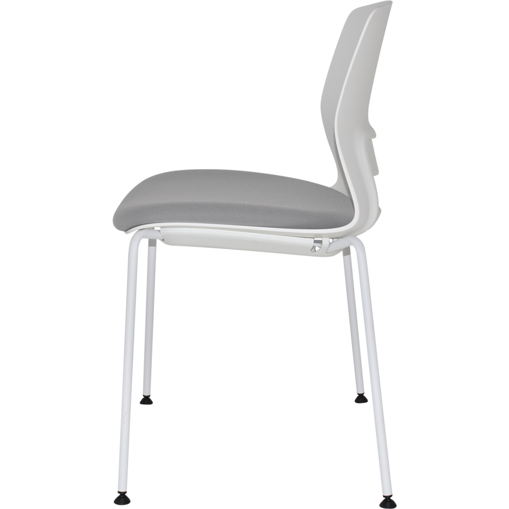 Chair Snout 4 Leg White + Grey Seatpad – Q Office Furniture Orange ...