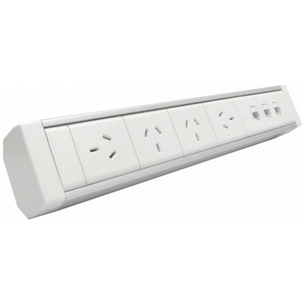 DESKTOP POWER RAIL – Q Office Furniture Orange Dubbo Sydney Central ...