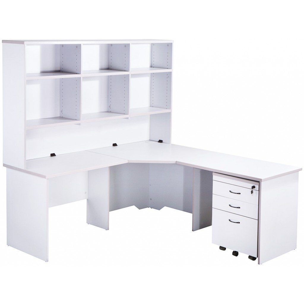 Overhead Hutch – Includes 6 Adjustable Shelves Divided Over 3 Vertical ...