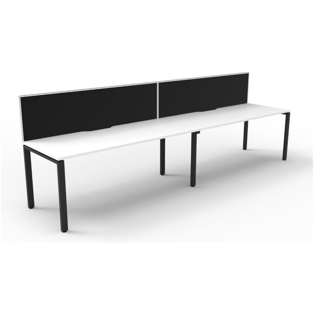 Deluxe Rapid Infinity 2 Person Single Sided Workstation – With Screens ...