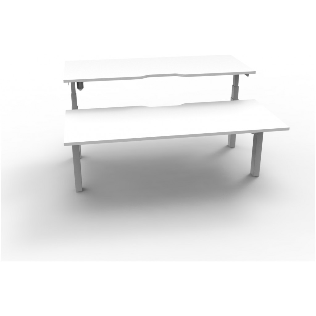 Paramount 2 Person Back To Back Electric Height Adjustable Workstation ...