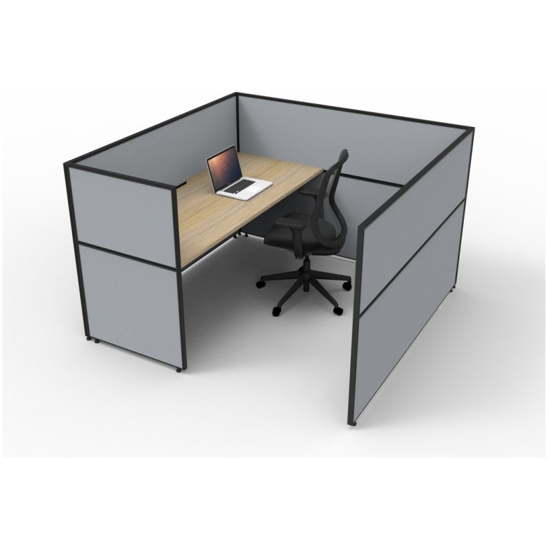 SHUSH30 Cubicle Workstation – 1 Person – Oak – Q Office Furniture ...