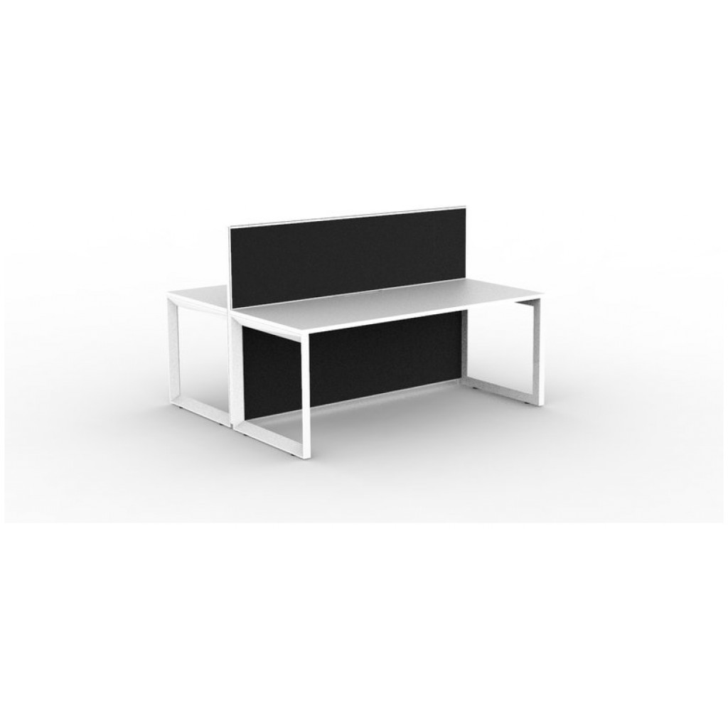 SHUSH30 Double Sided Workstation – 2 Person – Loop Leg – White – Q ...