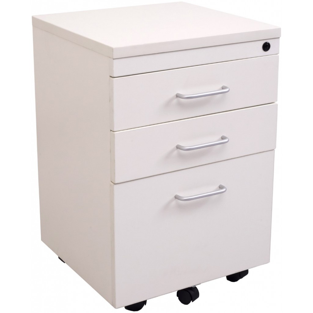 Mobile Pedestal – 2 Personal Drawers + 1 File Drawer – 465mm W x 447mm ...
