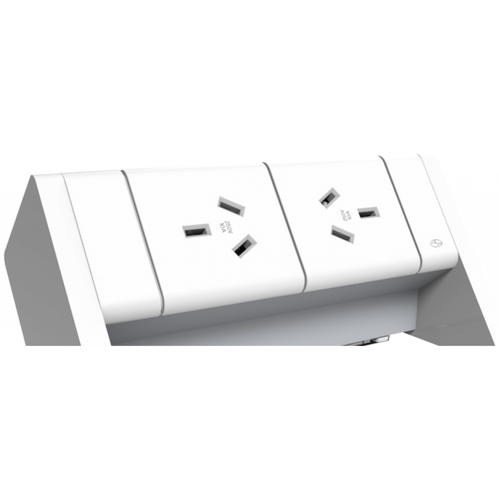 Rail Kit – 2 GPO2 x 10AMP Auto Switched Socket Outlet 500mm Tag Lead, D ...