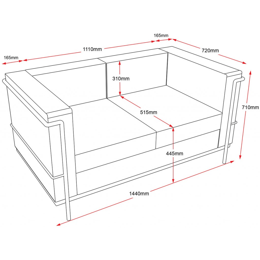 Two Seater Space Lounge Chrome Wrap Around Frame – Q Office Furniture ...