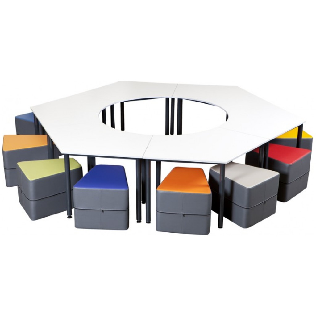 Pentagon Collaborative Table – Q Office Furniture Orange Dubbo Sydney ...
