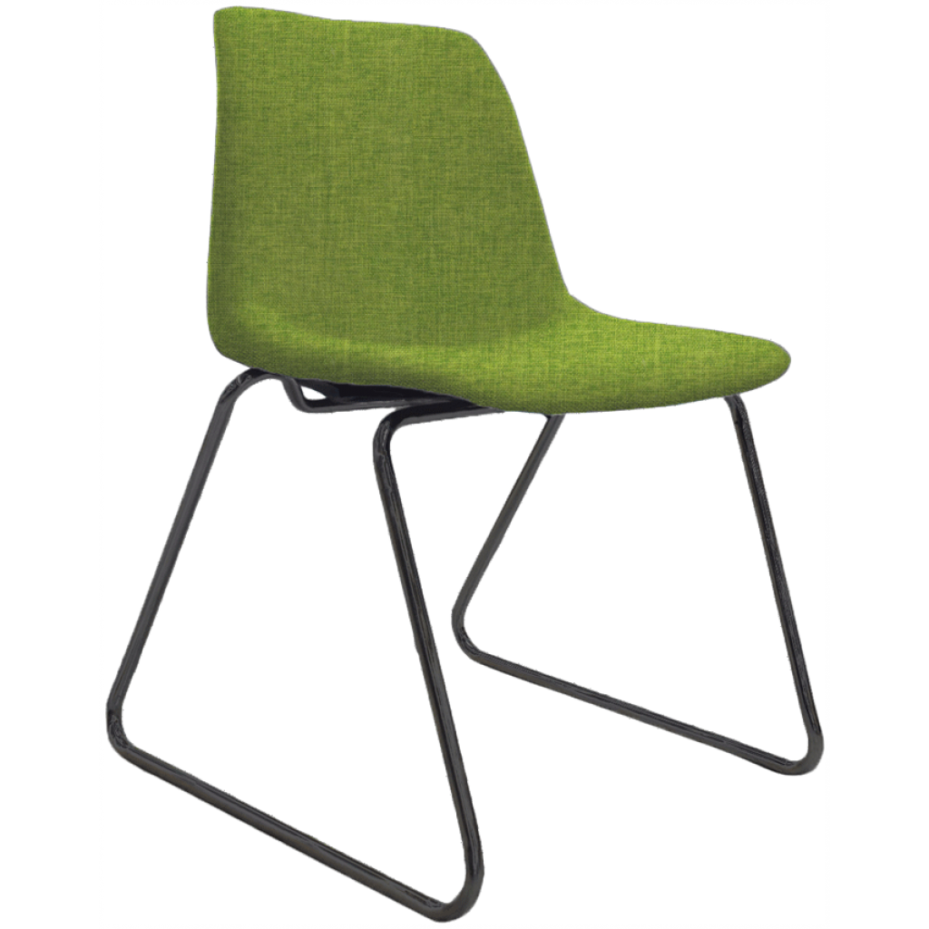 Hobnob Sled Base Upholstered Chair – Q Office Furniture Orange Dubbo ...