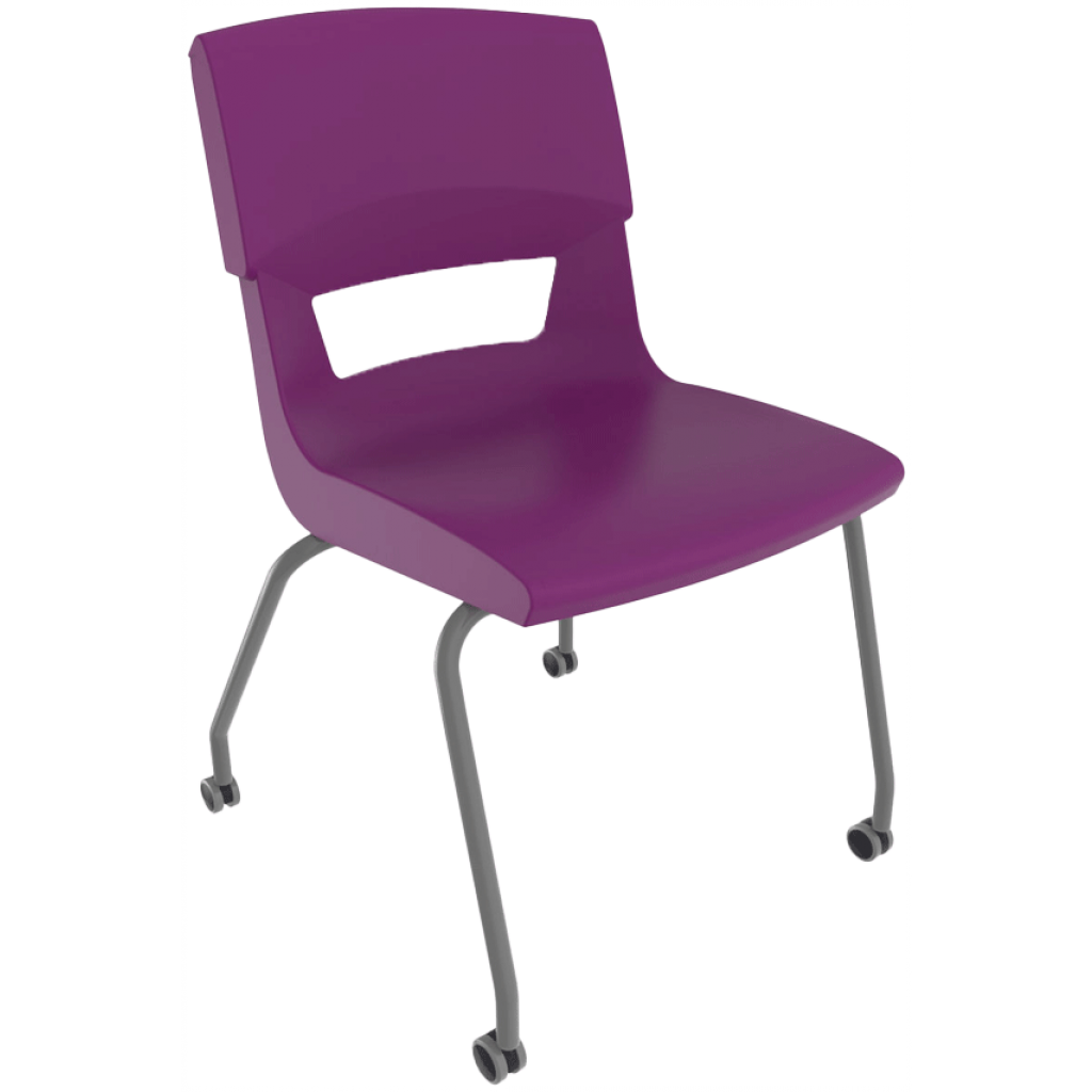 Postura® Plus 4 Leg Chair on Castors – Q Office Furniture Orange Dubbo ...